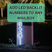 LED Backlit Number Upgrade | Dream Mailboxes