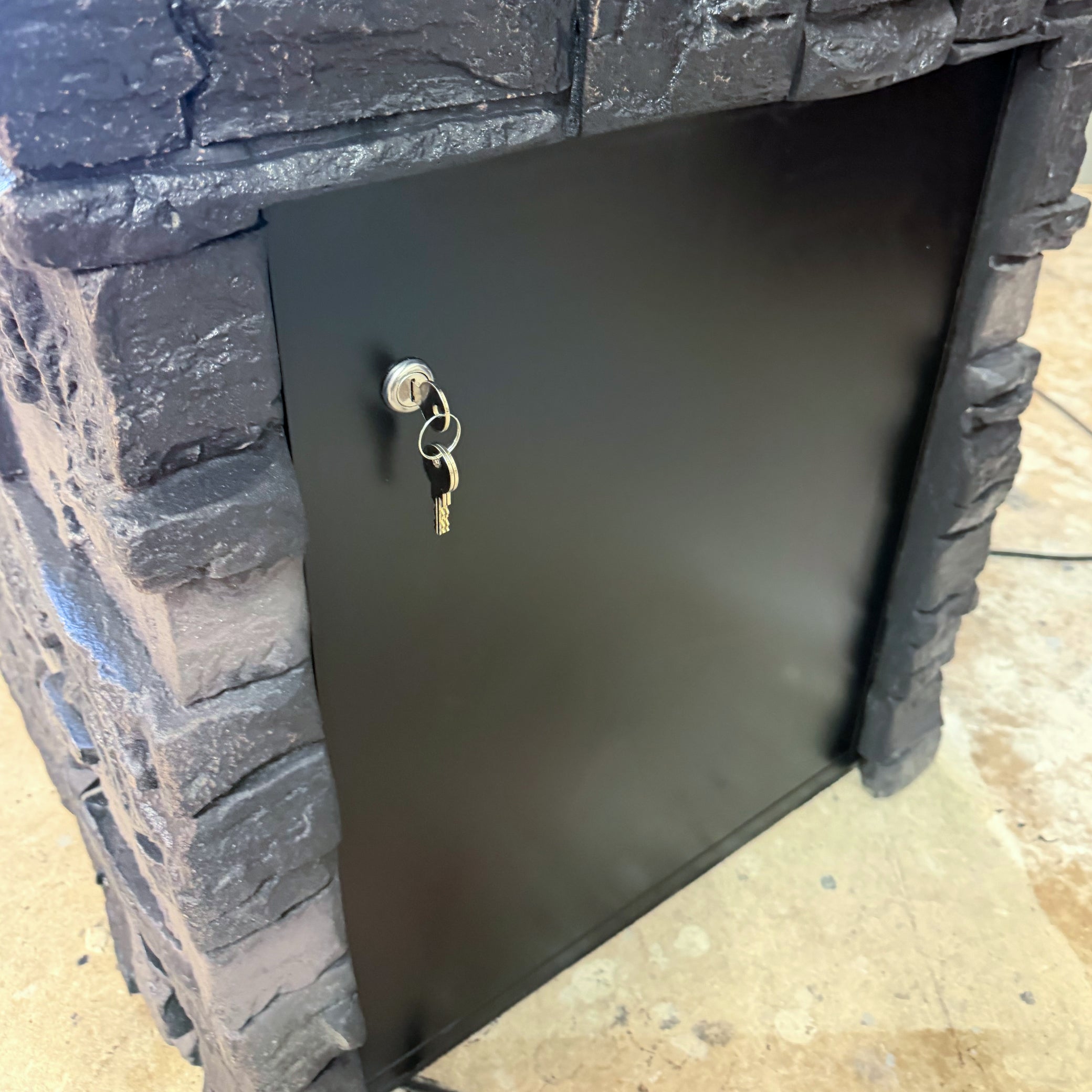 Faux Stone VaultBox Package Mailbox (LED Backlit)