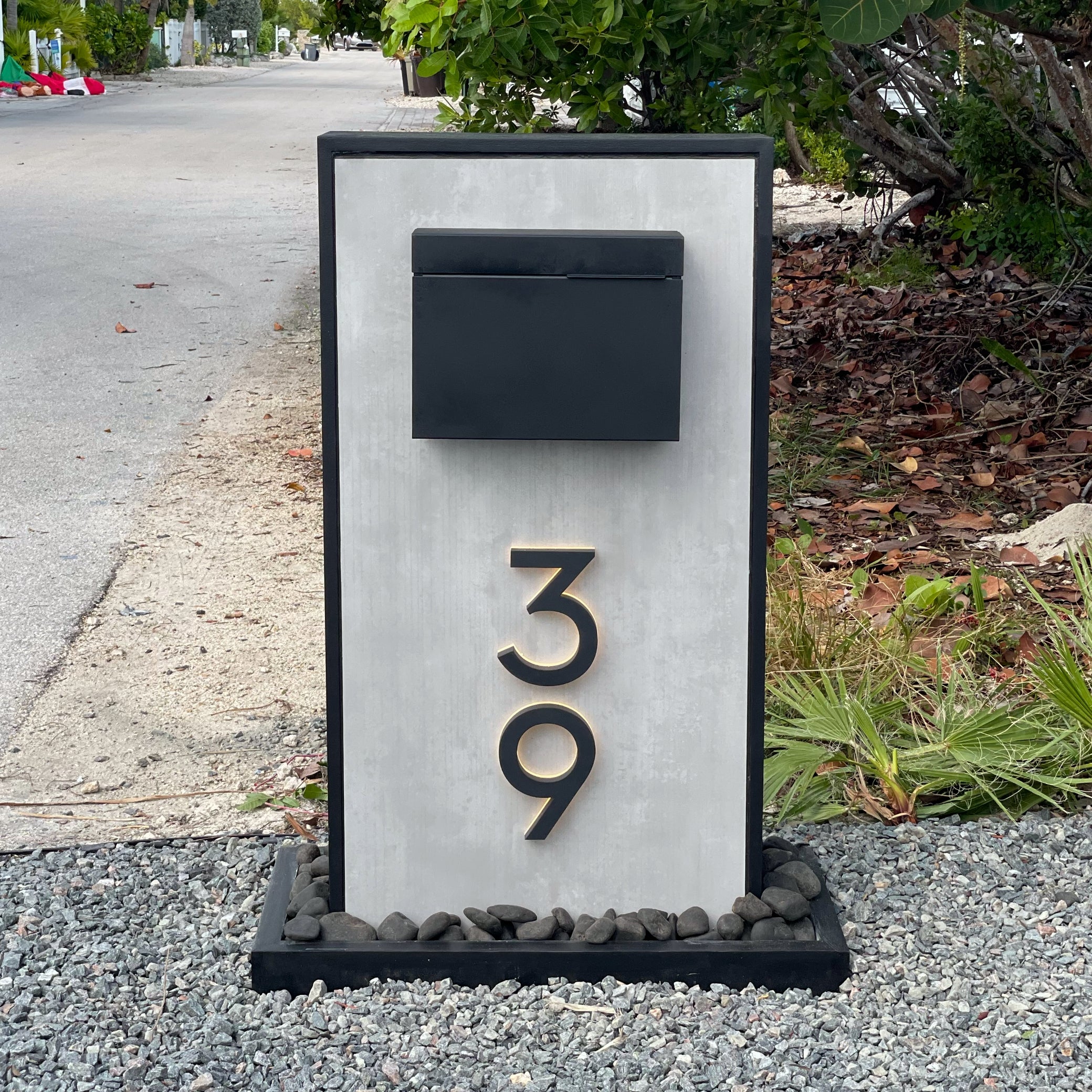 Slate Serenity Mailbox (LED Backlit)