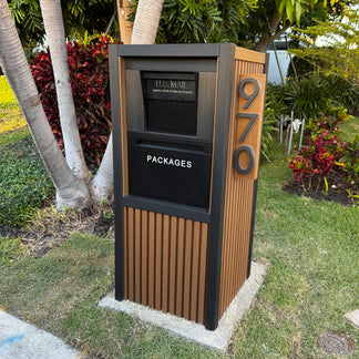 Sleek VaultBox Package Mailbox (LED Backlit) | Dream Mailboxes