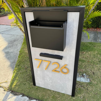 Slate Anthracite Mailbox | Dream Mailboxes